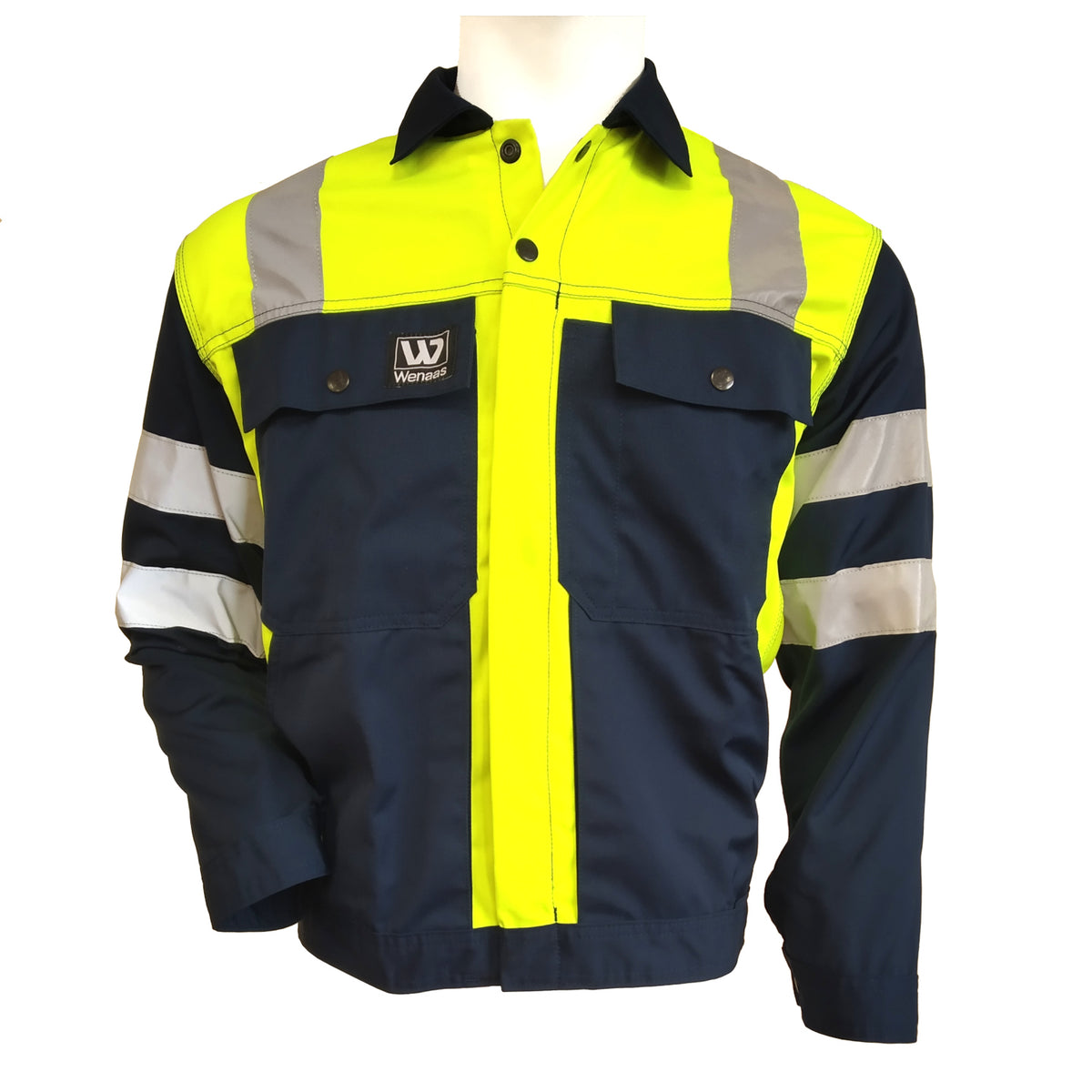 Wenaas 45821-125-530 Two Tone Drivers Jacket Polycotton High Visibilit – North Sea Workwear