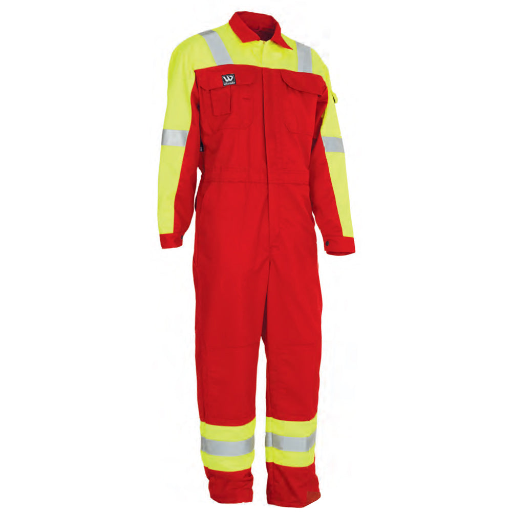 Wenaas 87855-156 FR Coverall Flame Retardant Boiler Suit Red Yellow 29 ...