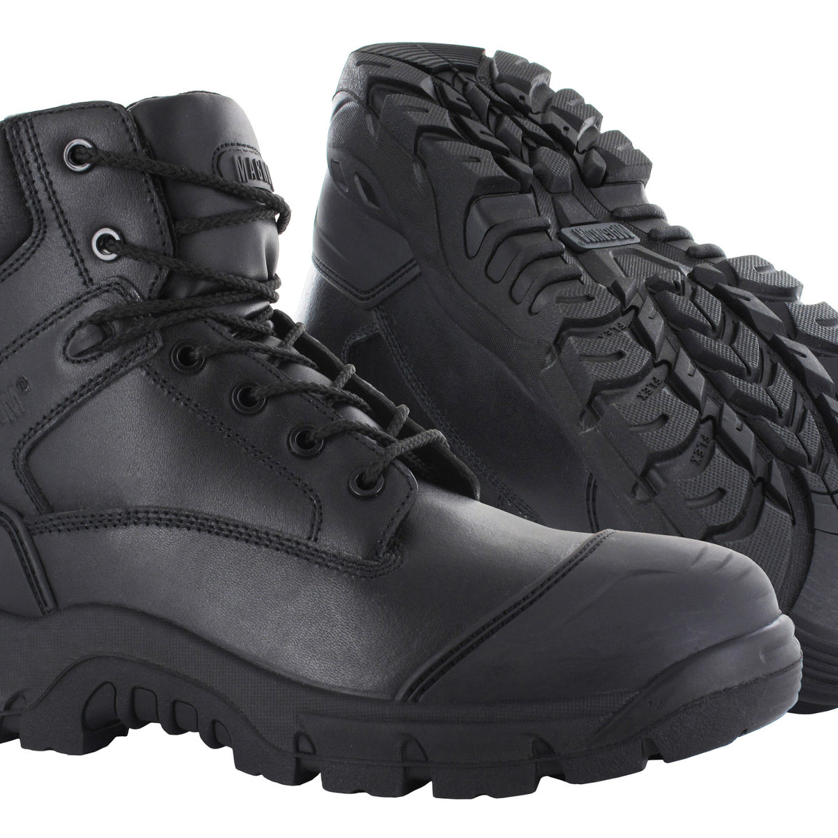 Magnum Roadmaster Black Composite Toe Cap Full Grain Leather S3 Safety ...