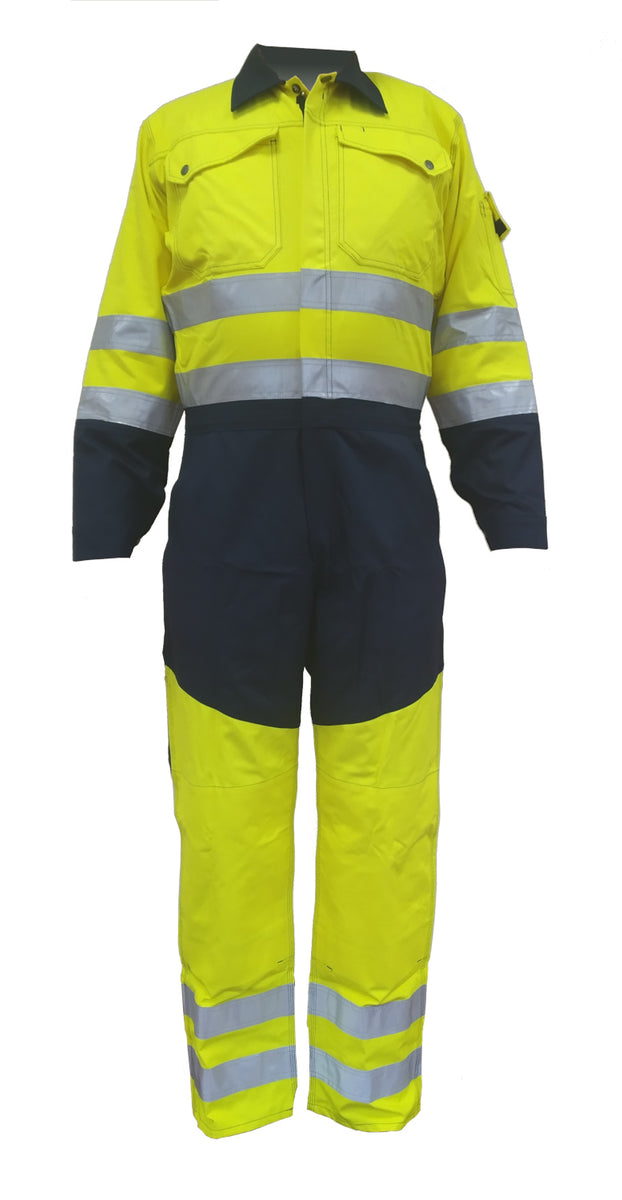 Tranemo 4710 44 92 High Visibility Overall Two Tone Yellow/Navy Size M ...