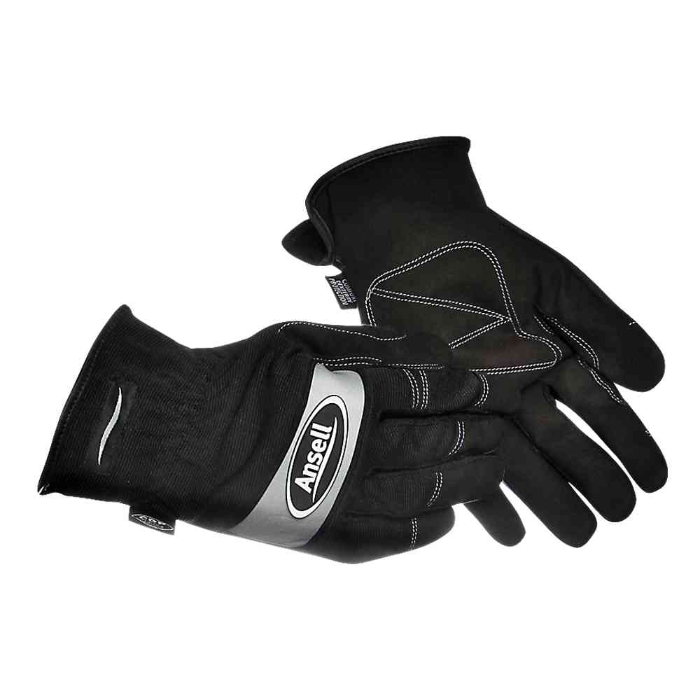 Ansell 97-506 Projex® Light Duty Work Gloves Leather Palm Black – North ...