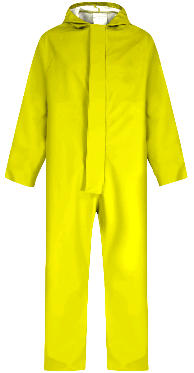 Alpha Solway CLBH Chemsol Lite Chemical Suit Protective Coverall Yello ...