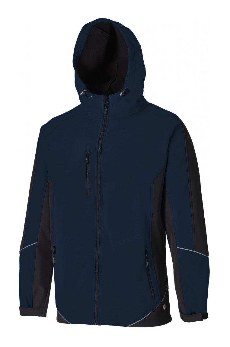 Dickies Two Tone Softshell Jacket JW7010 Water Resistant Rain Softshel ...
