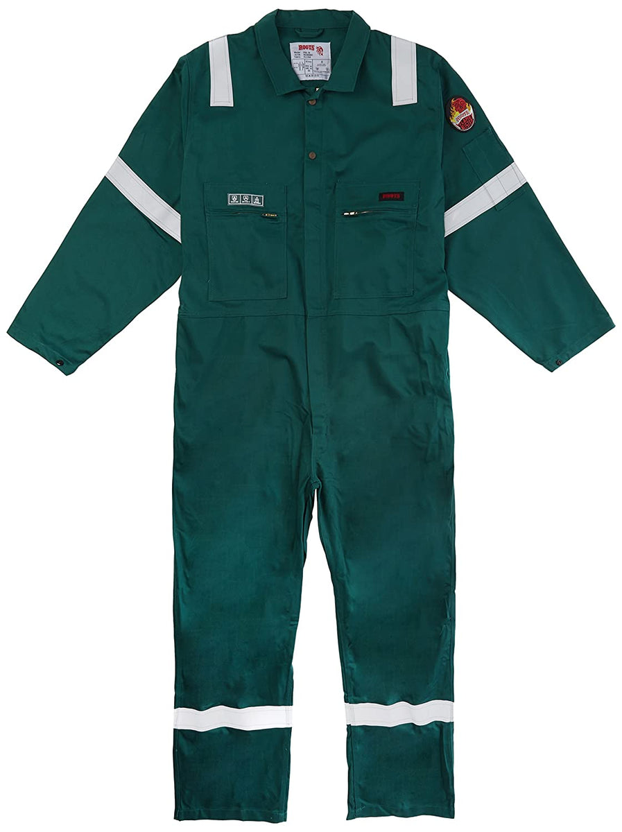 Roots Flamebuster Fire Resistant High Visibility Classic FR Coverall G ...