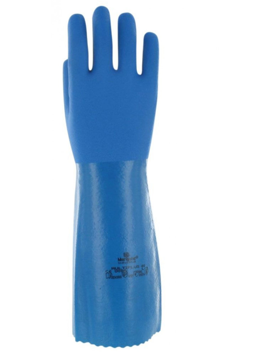 Marigold Multiplus 35Cm F/C Blue Gauntlet Glove – North Sea Workwear