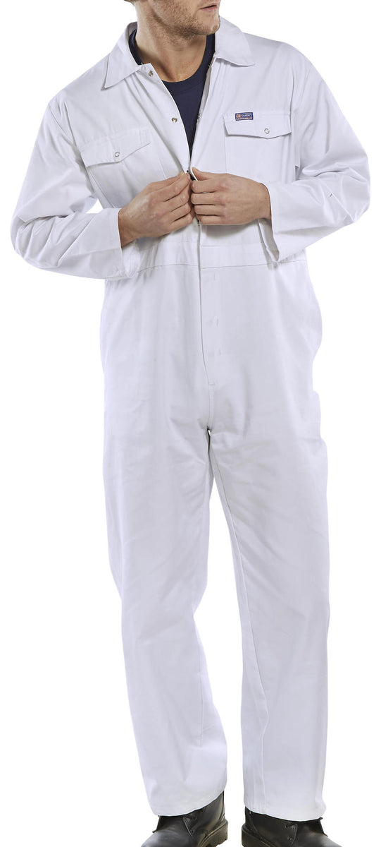 Beeswift Click PCBSW Polycotton Boiler Suit White – North Sea Workwear
