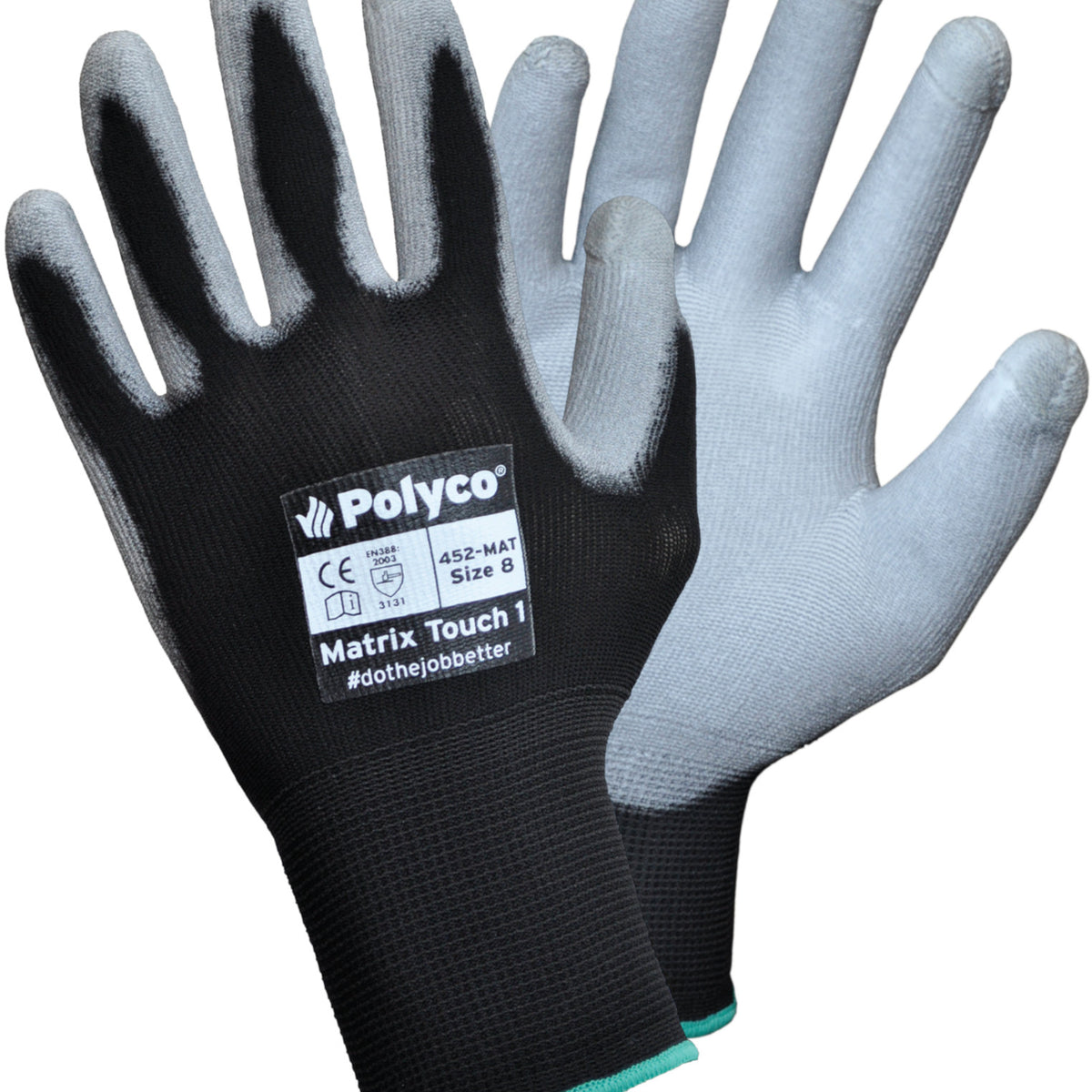 Polyco Matrix Touch-1 Touch Screen Compatible Fingertips Work Gloves ...