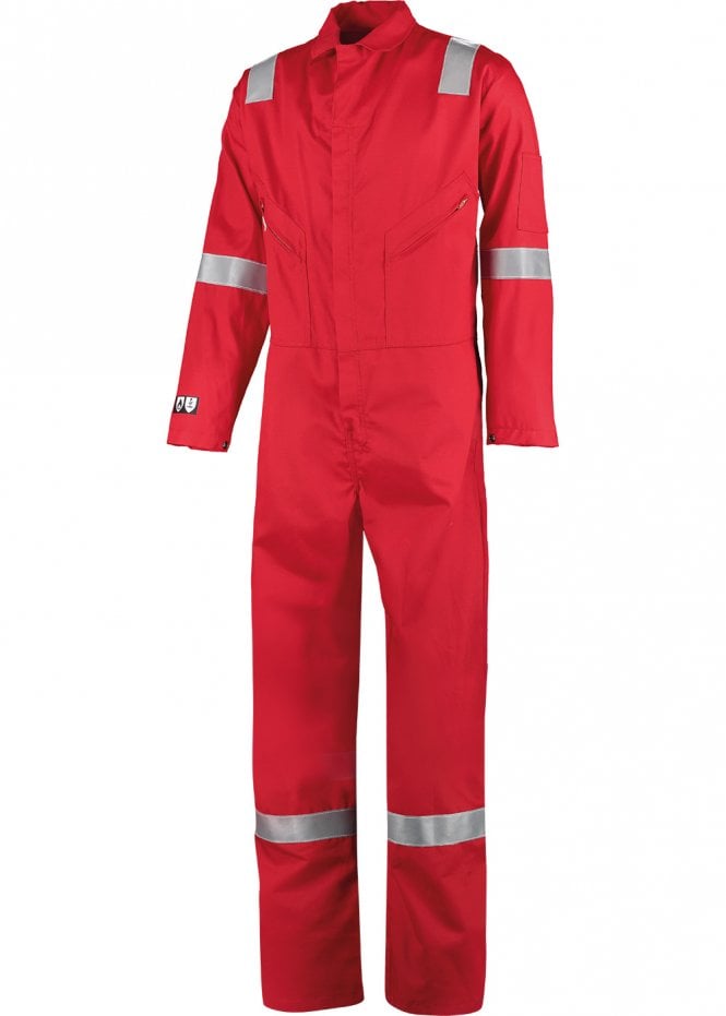 Pioner Lightweight Flame Retardant Coverall Red – North Sea Workwear