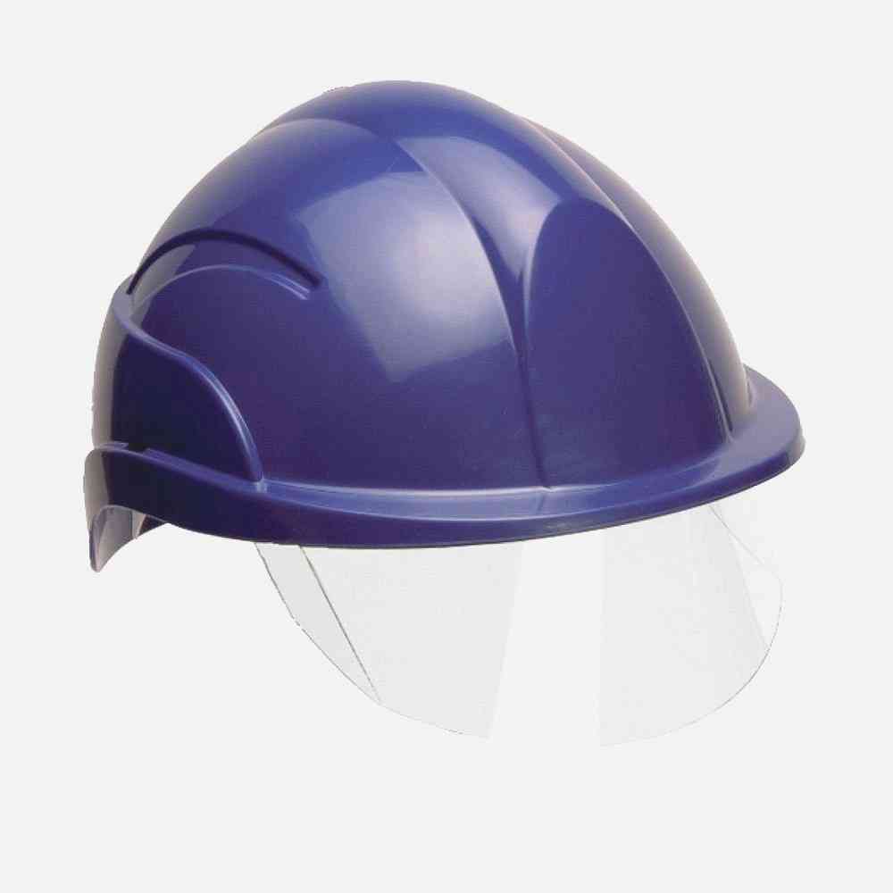 Centurion Vision S10 Safety Blue Helmet with Integrated Clear Visor ...