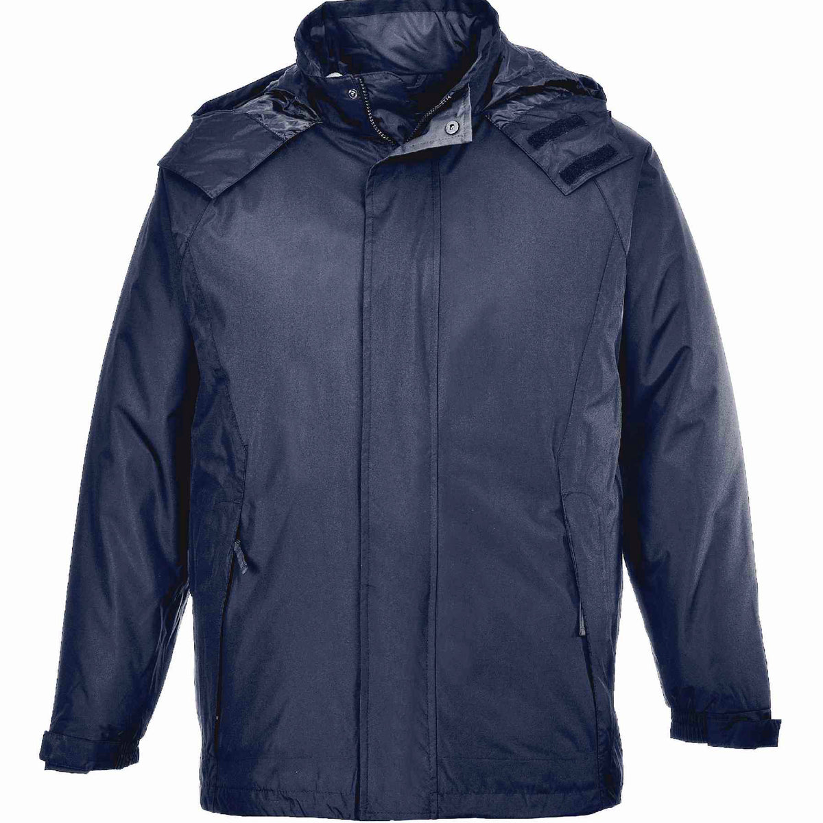 Portwest S572 Highland Waterproof Hooded Rain Jacket Navy – North Sea ...