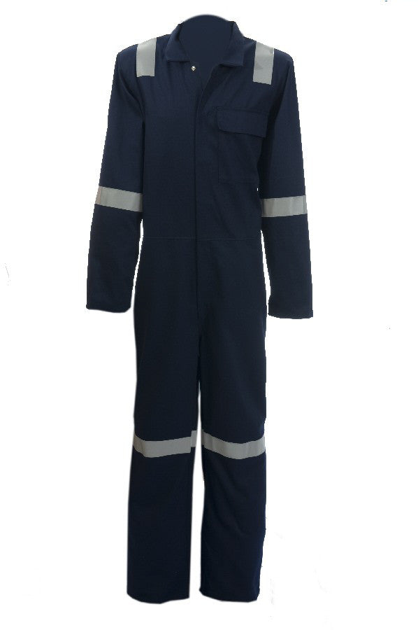 Orbit Flame Retardant Navy Coveralls PLTPBS – North Sea Workwear